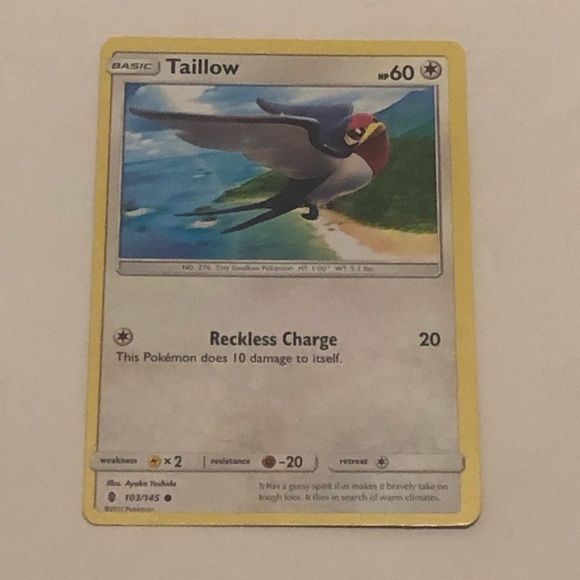 Pokemon | Toys | Pokmon Taillow Card | Poshmark